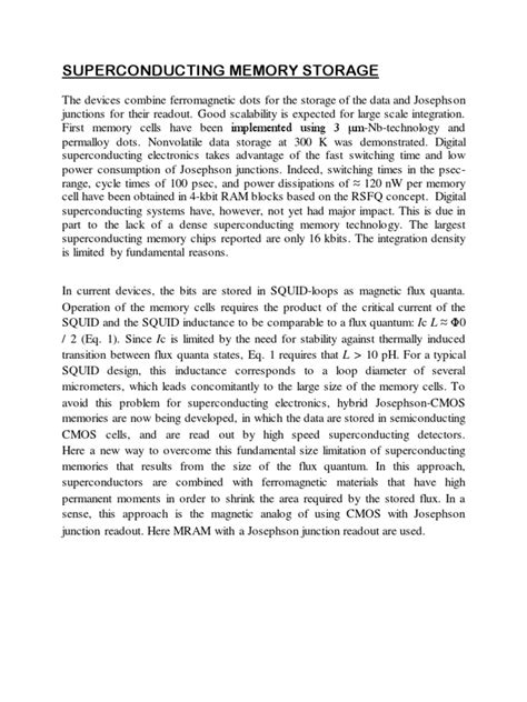 Pdf Superconducting Memory Storage Dokumen Tips