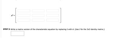 Solved The Cayley Hamilton Theorem States That A Matrix