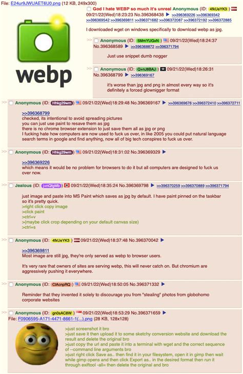 Anons Discuss The Webp Format