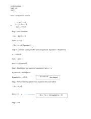 Module Gaussian Elimination Exercise Cecil J Bundage Math Solve Each System In