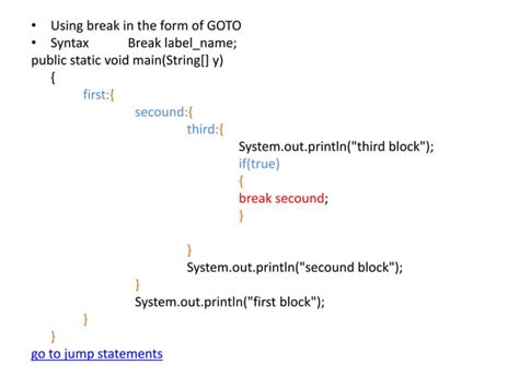 Control Flow Statements In Java Pptx Programming Languages Computing