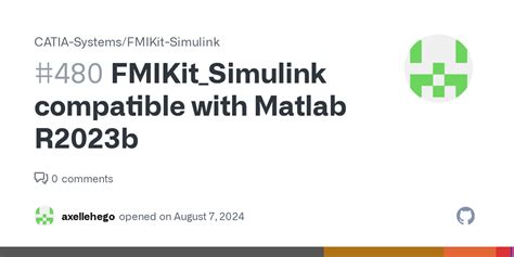 Fmikitsimulink Compatible With Matlab R2023b · Issue 480 · Catia Systemsfmikit Simulink · Github