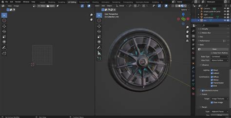baking a wheel the new texture did not bake the light blender stack