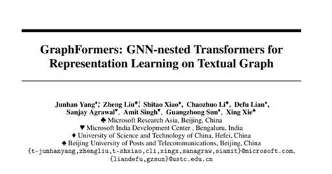 Gnn Transformer Graphformers 知乎