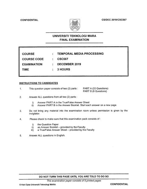 Faculty Computer Sciences And Mathematic 2020 Session 1 Degree Csc567