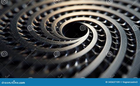 Abstract Fibonacci Sequence In Spiral Form Royalty Free Cartoon