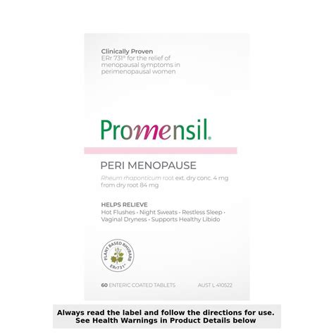 Buy Promensil Menopause Peri 60 Tablets Mydeal Australia