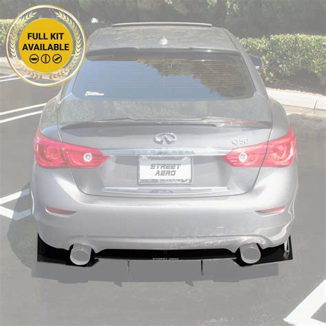 2014 2017 Infiniti Q50 Rear Diffuser Street Aero