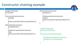 Java Constructor PPTX Programming Languages Computing
