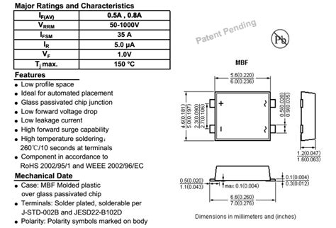 600 Volt Bridge Rectifier Mb6f Diode Buy Mb6f Diode Mb6f Diode Bridge Rectifier Mb6f Product