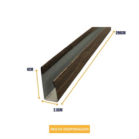 Perfil Metal Siding De Zinc Inicio Deep Dragon 300cm Casa Contigo