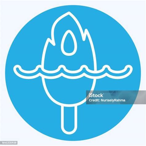 아이콘 녹는 얼음 기후 변화 기호와 관련이 있습니다 파란 눈 스타일 심플한 디자인 편집 가능 간단한 그림 경제에 대한 스톡 벡터