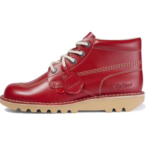 Kickers Womens Kick Hi Core Classic Ankle Boots Red