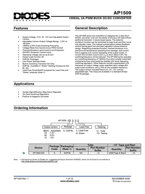 Features General Description 150khz 2a Pwm Buck Dcdc Converter Pdf Electronic Circuits