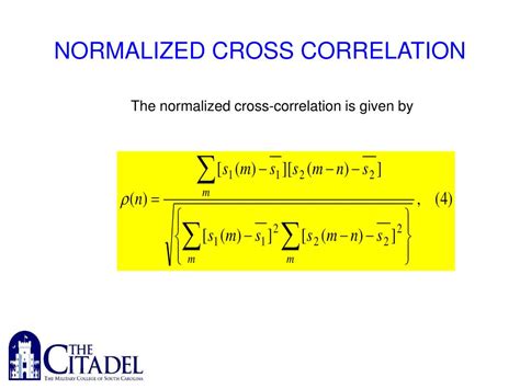 Ppt Feature Matching And Signal Recognition Using Wavelet Analysis Dr