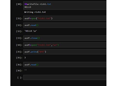 Why string is just showing ' ' in python when I rewrite it and then read() it? - Stack Overflow