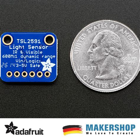 Adafruit Tsl2591 High Dynamic Range Digital Light Lux Sensor Lichtsensor 1980 Makershopde