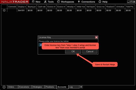 i don t see my apex account in ninjatrader i only see my sim account
