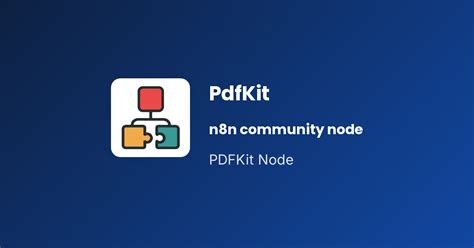Pdfkit N8n Community Node Ncnodes