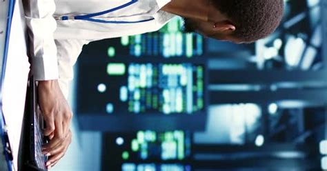 Vertical Video Computer Scientist Fixing Server Issues Stock Video Envato Elements