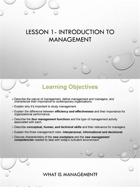 lesson 1 introduction to management1 pdf