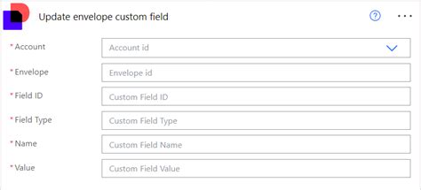 Update Envelope Custom Field