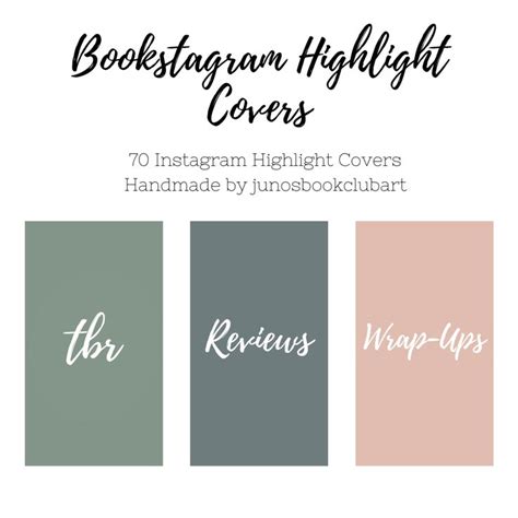 Bookstagram Highlight Covers Instagram Highlight Covers Story Icons