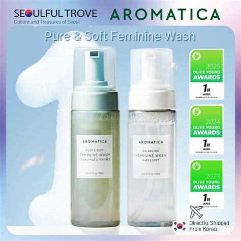 Aromatica Pure And Soft Feminine Wash 170ml Special Set Chamomilextea