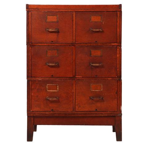 Five Section American Oak Stacking File System Auction