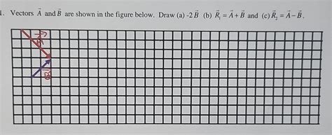 Solved Vectors Vec A And Vec B Are Shown In The Figure Chegg Com
