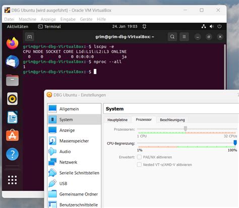 Windows Ubuntu On Virtualbox Using Intel Th Gen CPU AlderLake Show One Core Only Ask Ubuntu