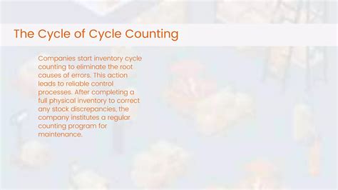 Inventory Cycle Counting 101 Pptx Stocks And Bonds Personal Investing