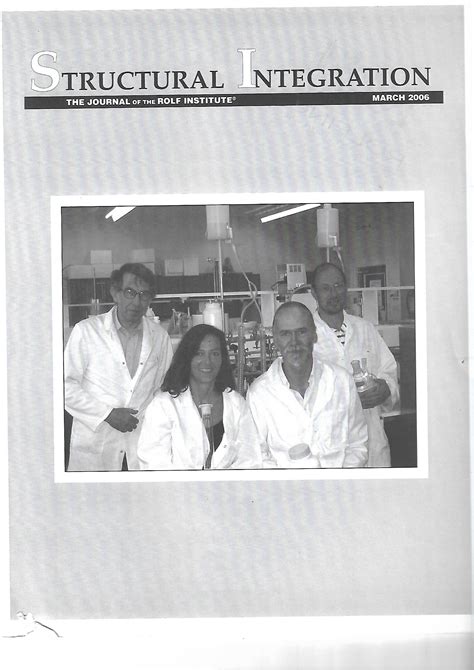 Structural Integration The Journal Of The Rolf Institute March 2006 Vol 34 Nº 01 Pedro