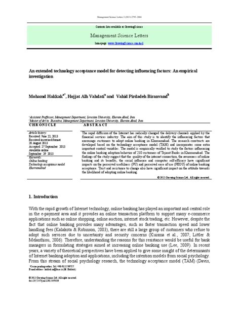 An Extended Technology Acceptance Model For Detect Pdf Survey Methodology Attitude