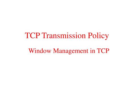 PPT The TCP Segment Header PowerPoint Presentation Free Download ID
