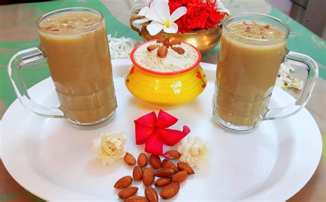 Sweet Sattu Sharbat Sweet Protein Drink Indian Cooking Manual
