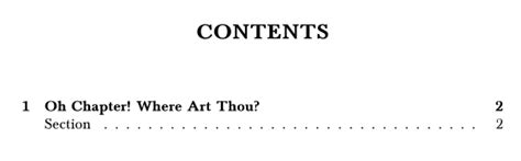 Sectioning Customising Chapter Section And Subsection Styles