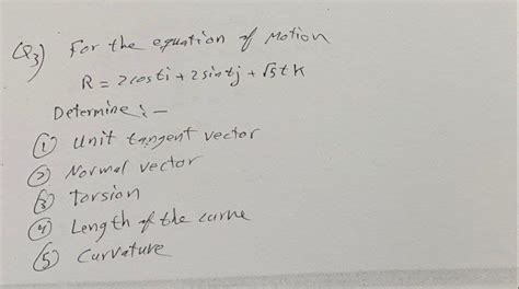 answered for the equation of motion r 2 costi… bartleby