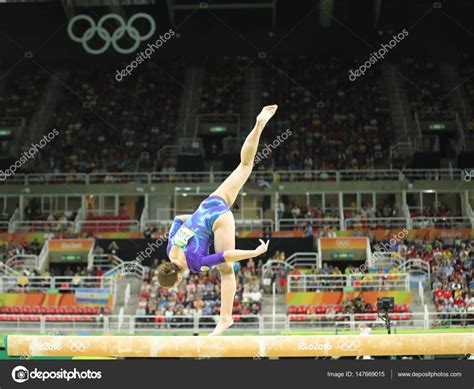 Artistic Gymnast Aliya Mustafina Of Russian Federation Competes On The