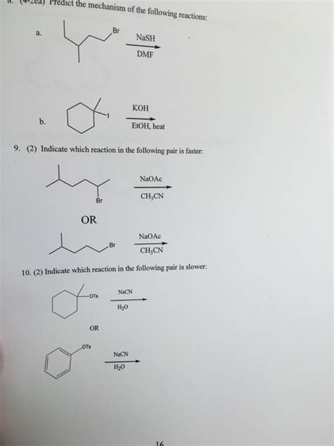 Solved Predict the mechanism of the following reactions: | Chegg.com