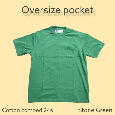 Jual Kaos Polos Oversize Pocket Baju Polos Oversize Pocket Cotton