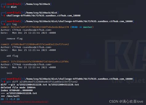 Ctfhub 信息泄露 Git泄露 Logctf Github泄露工具 Csdn博客