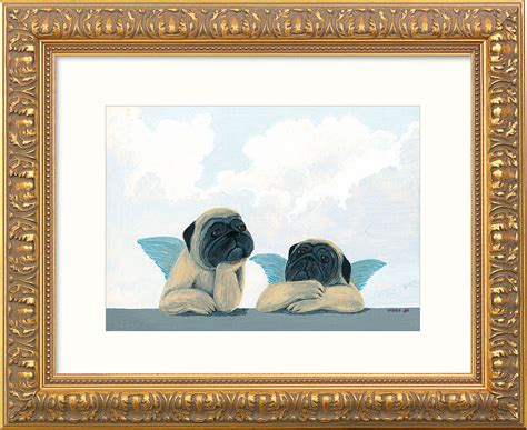 Koop Beeld Sistine Pugs Gouden Ingelijste Versie Van Loriot Ars Mundi