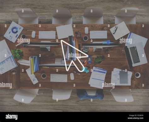 Pointer Selection Cursor Access Connection Networking Concept Stock