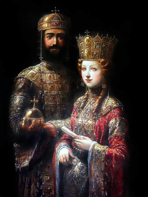 John Ii Komnenos And Irene Of Hungary Art By Antoine Helbert