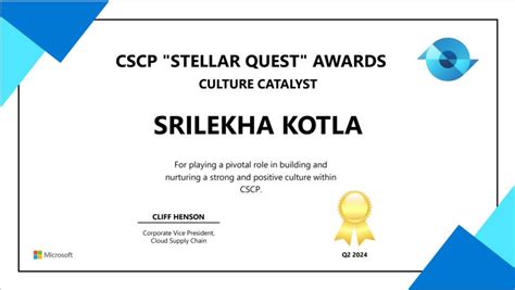 srilekha kotla on linkedin culturecatalyst microsoft recognition