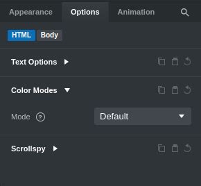 Dark Mode Bootstrap Studio