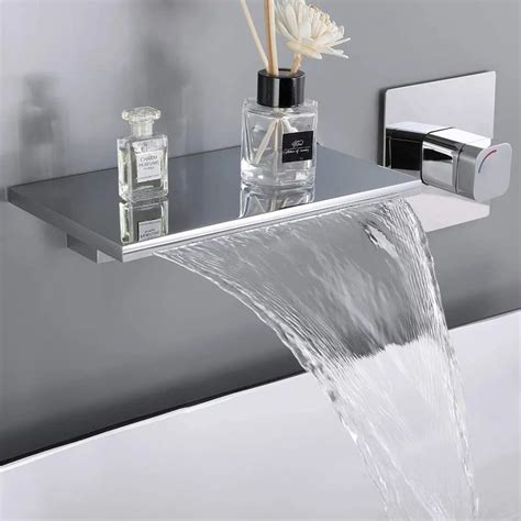 Bathtub Waterfall Spout Cascade Waterfall Tub Spout Wall Mount 10
