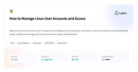 How To Manage Linux User Accounts And Access Labex