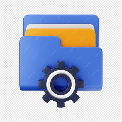 Premium Psd 3d Folder Data File Storage Icon Illustration